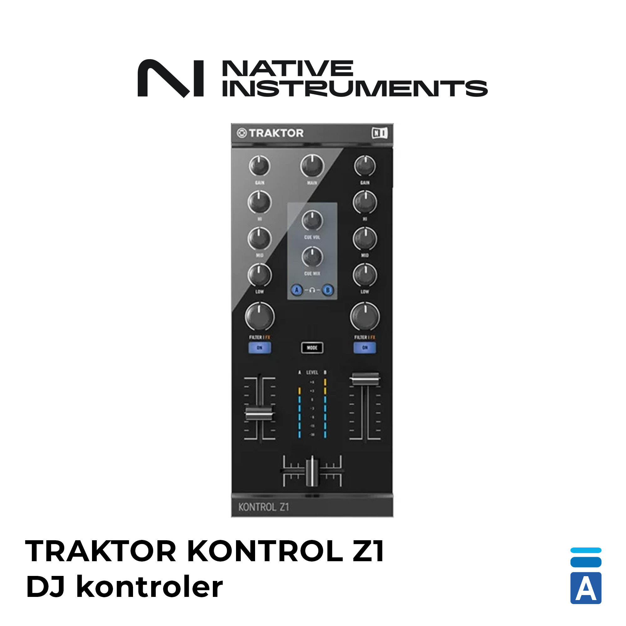 Native Instruments TRAKTOR KONTROL Z1 DJ kontroler + torba | Artist ...