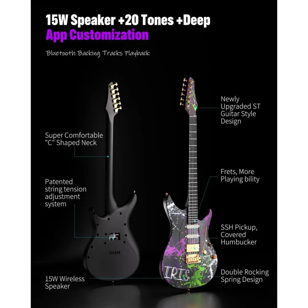 Enya Inspire IRIS Signature Igor Paspalj električna gitara + torba ...