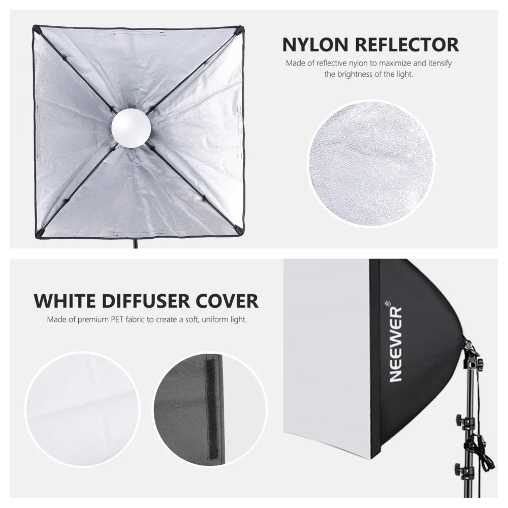 Neewer NK200 Softbox Kit 2x 350 Watt Set sa stalcima | Artist d.o.o.